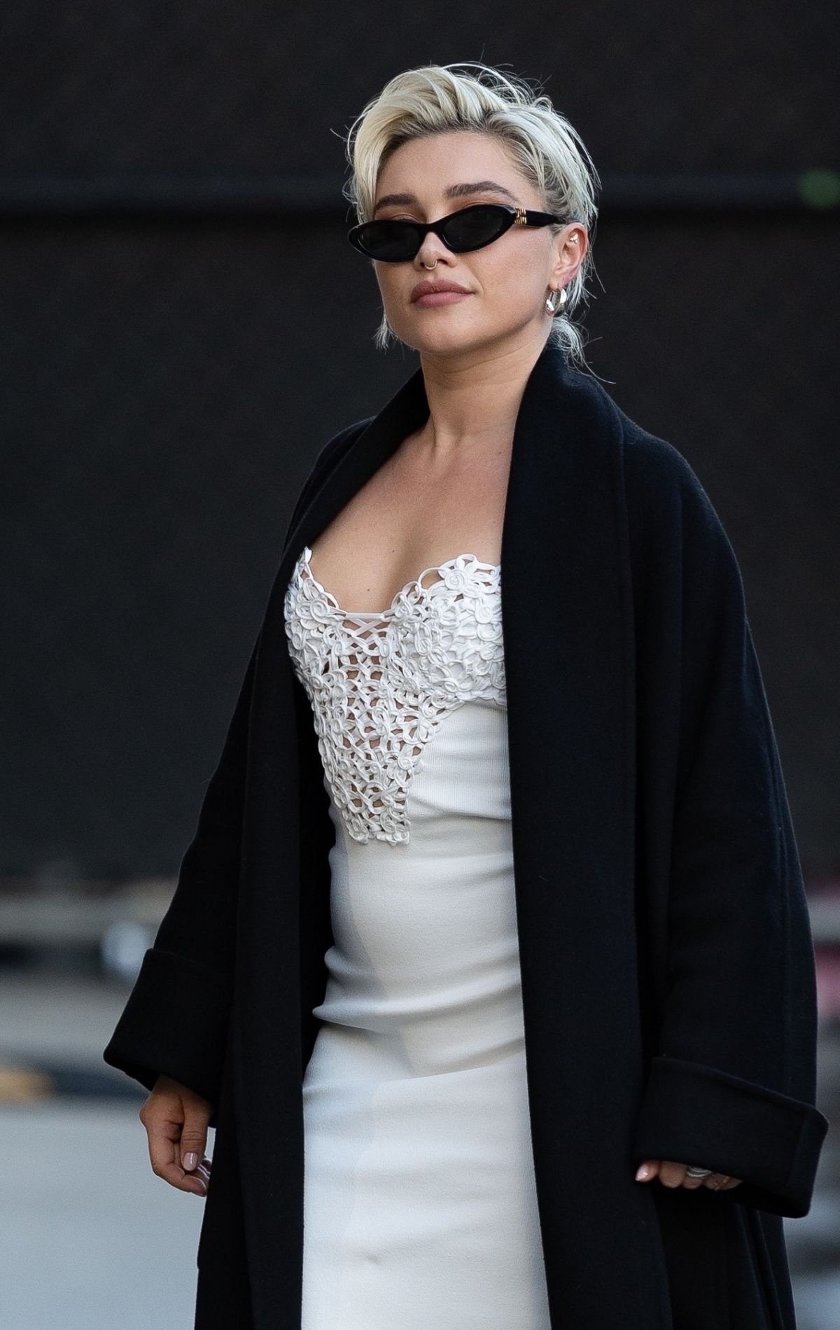 FLORENCE PUGH Arrives at Jimmy Kimmel Live! in Los Angeles 02/01/2024 ...