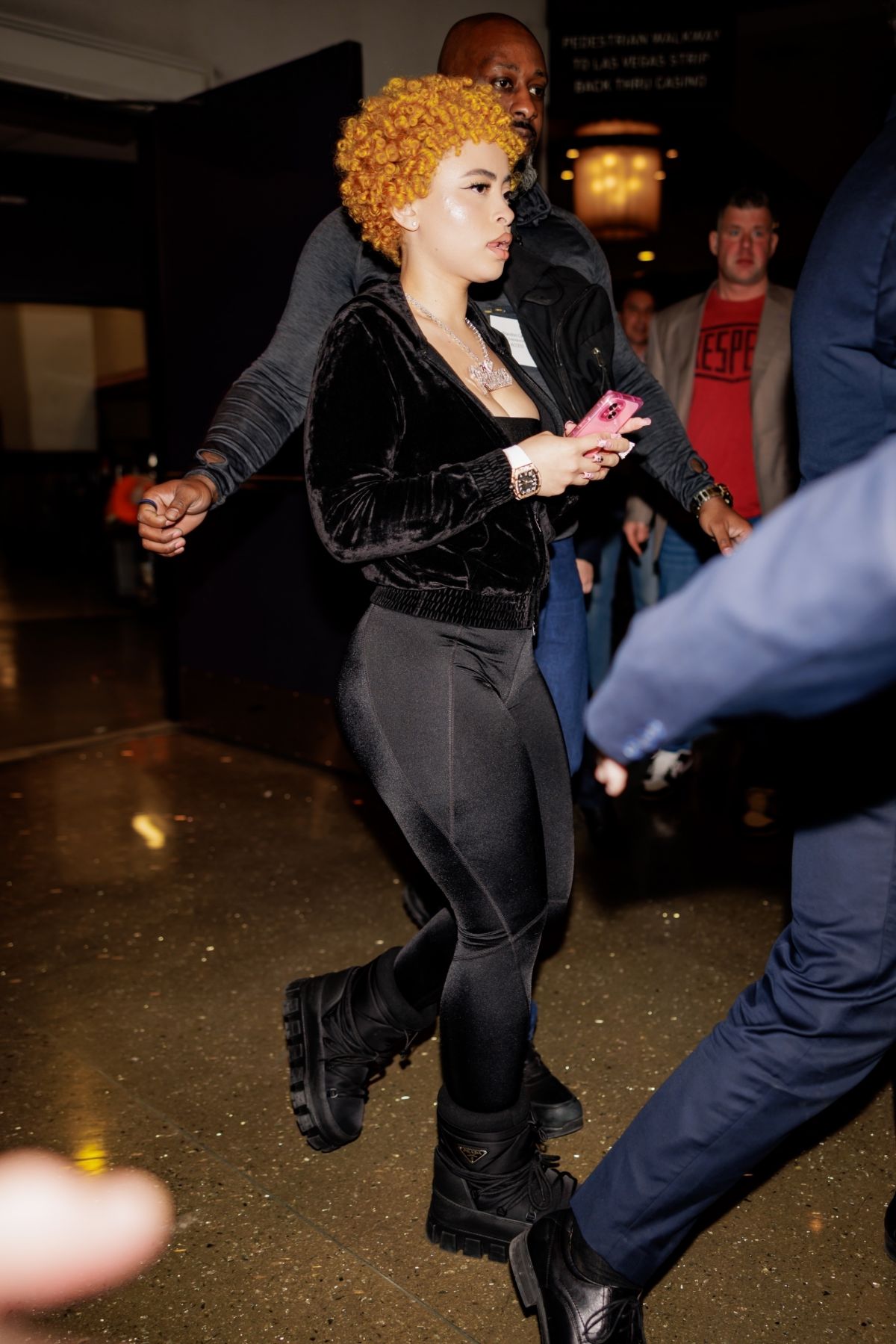 ICE SPICE Leaves Fanatics Super Bowl Party in Las Vegas 02/10/2024 ...