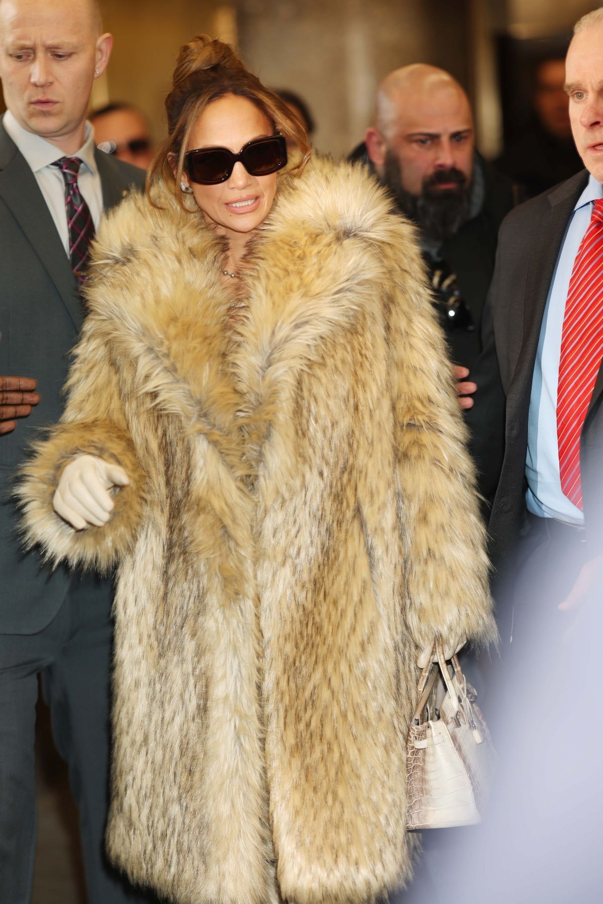 JENNIFER LOPEZ Promotes Her Billboard in Times Square in New York 02/15 ...
