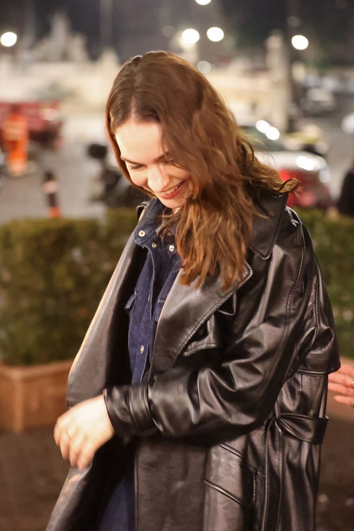 LILY JAMES Out for Dinner in Rome 02/04/2024 – HawtCelebs