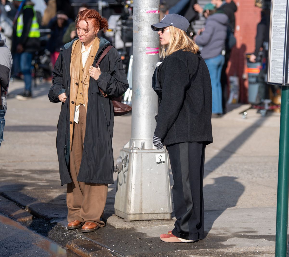 SCARLETT JOHANSSON Directing on the Set of Eleanor, the Great in New ...