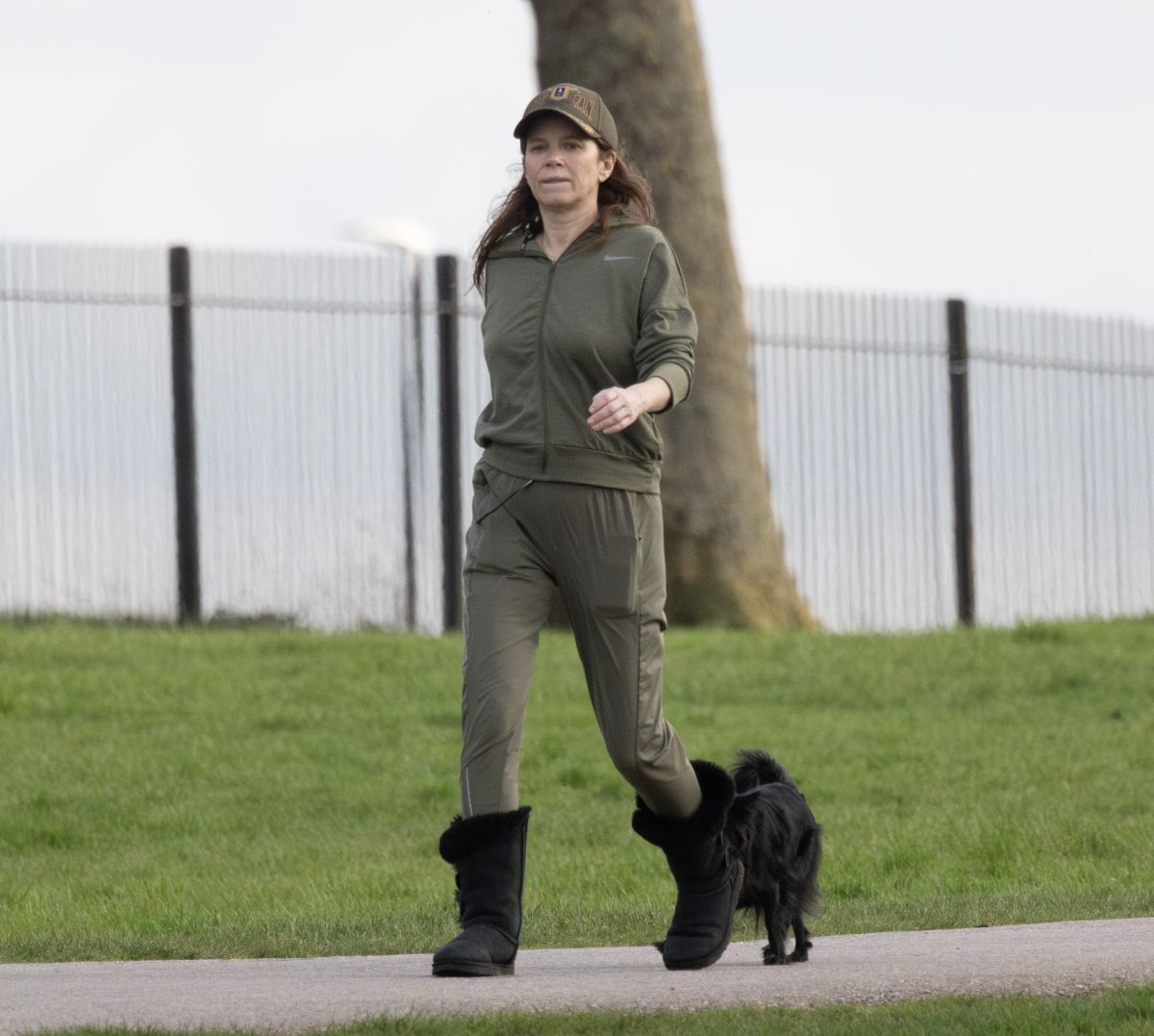 ANNA FRIEL Out with Her Dog and a Friend at Windsor Castle 03/22/2024 ...