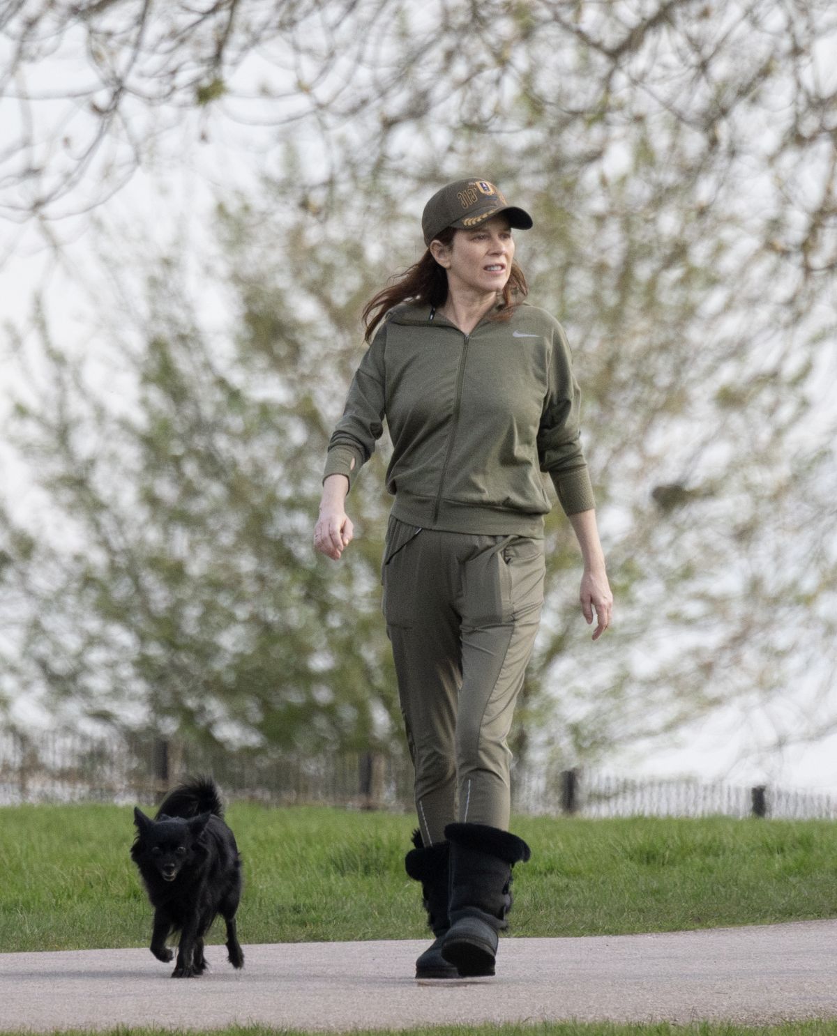 ANNA FRIEL Out with Her Dog and a Friend at Windsor Castle 03/22/2024 ...