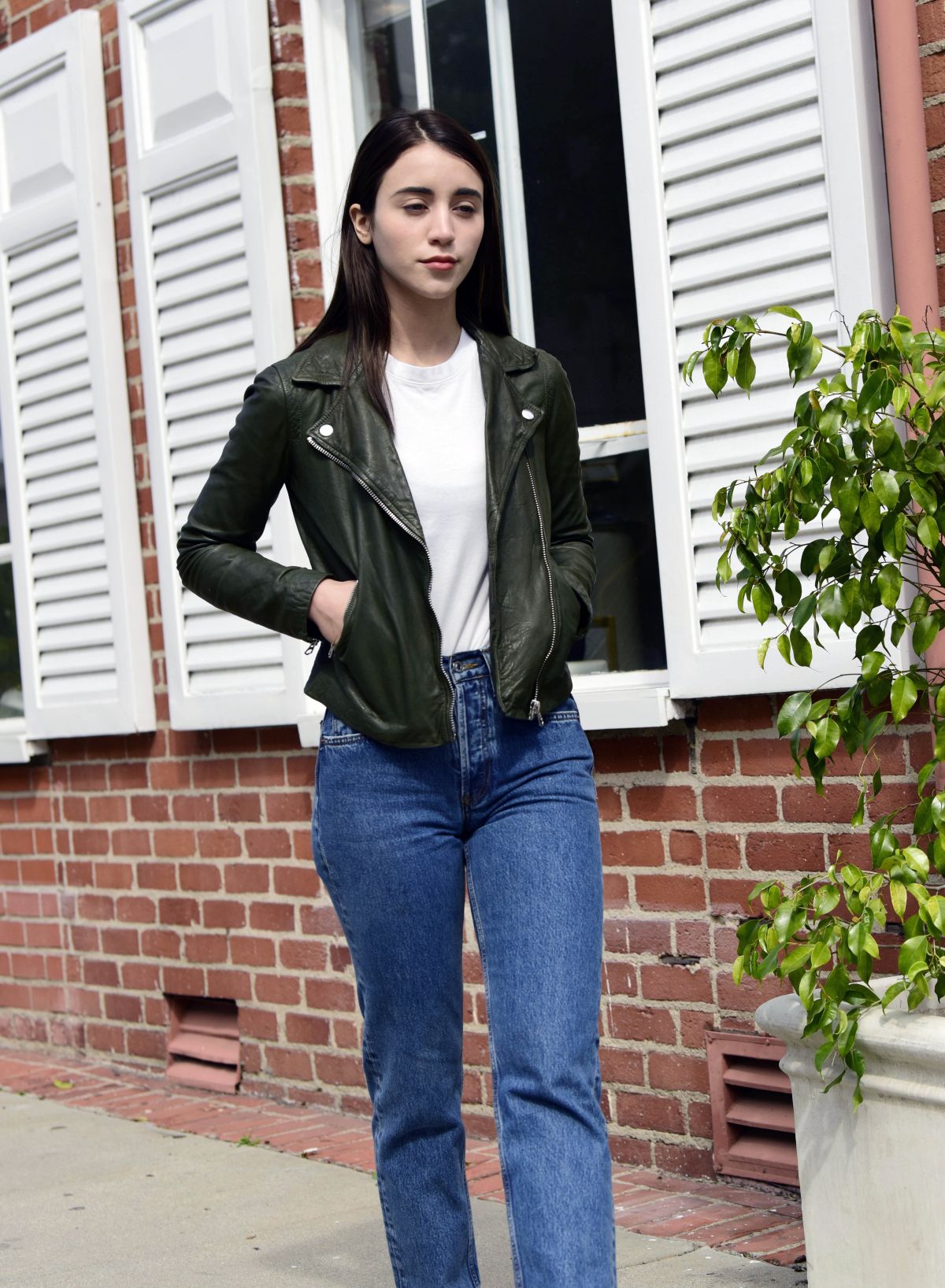 CAYLEE COWAN at a Photoshoot for Madewell Fashion Label in Los Angeles ...