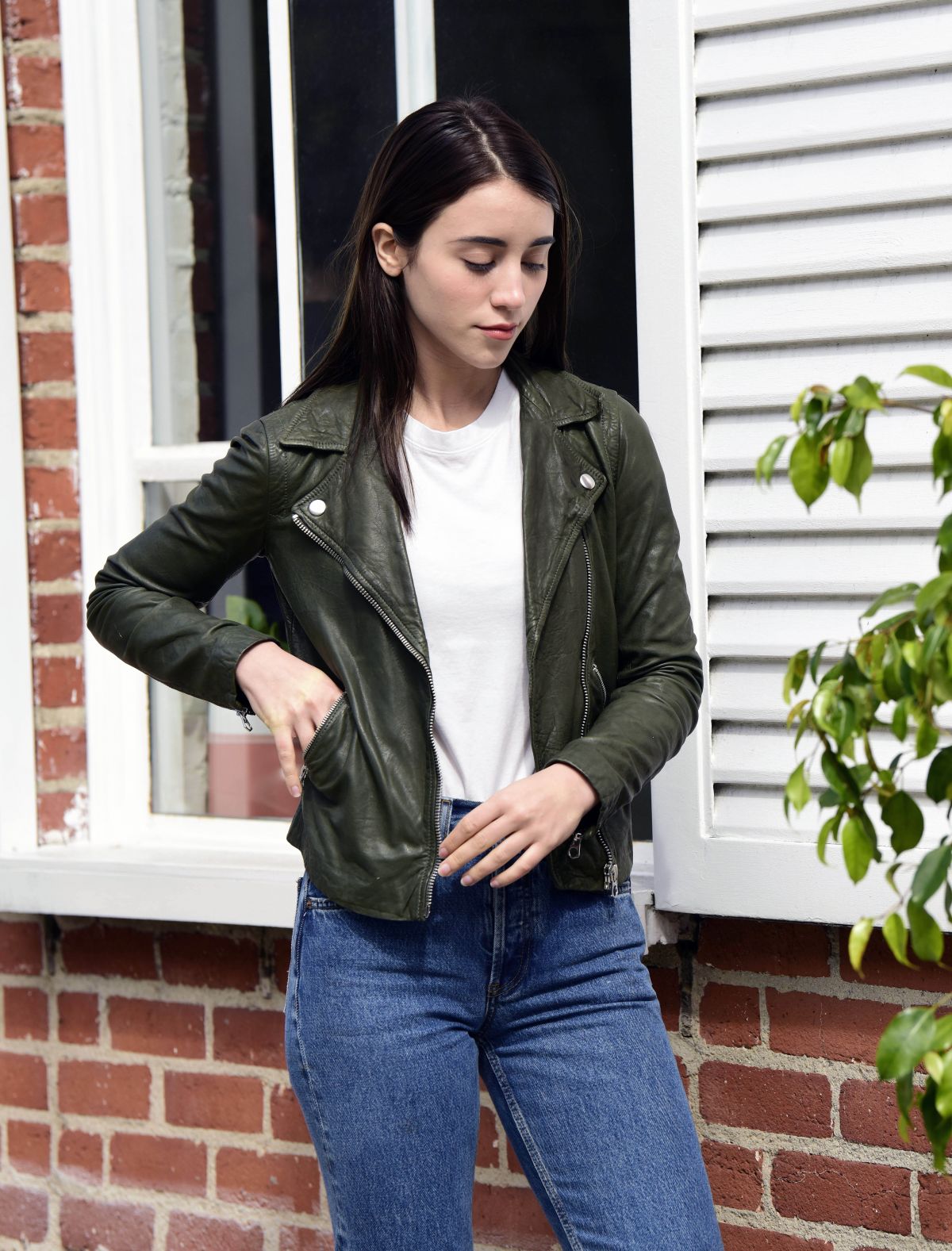 CAYLEE COWAN at a Photoshoot for Madewell Fashion Label in Los Angeles ...