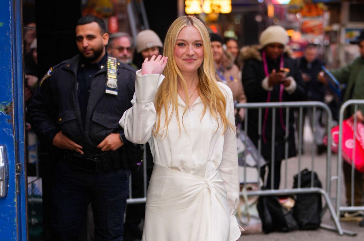 DAKOTA FANNING Arrives at Good Morning America in New York 03/26/2024 ...