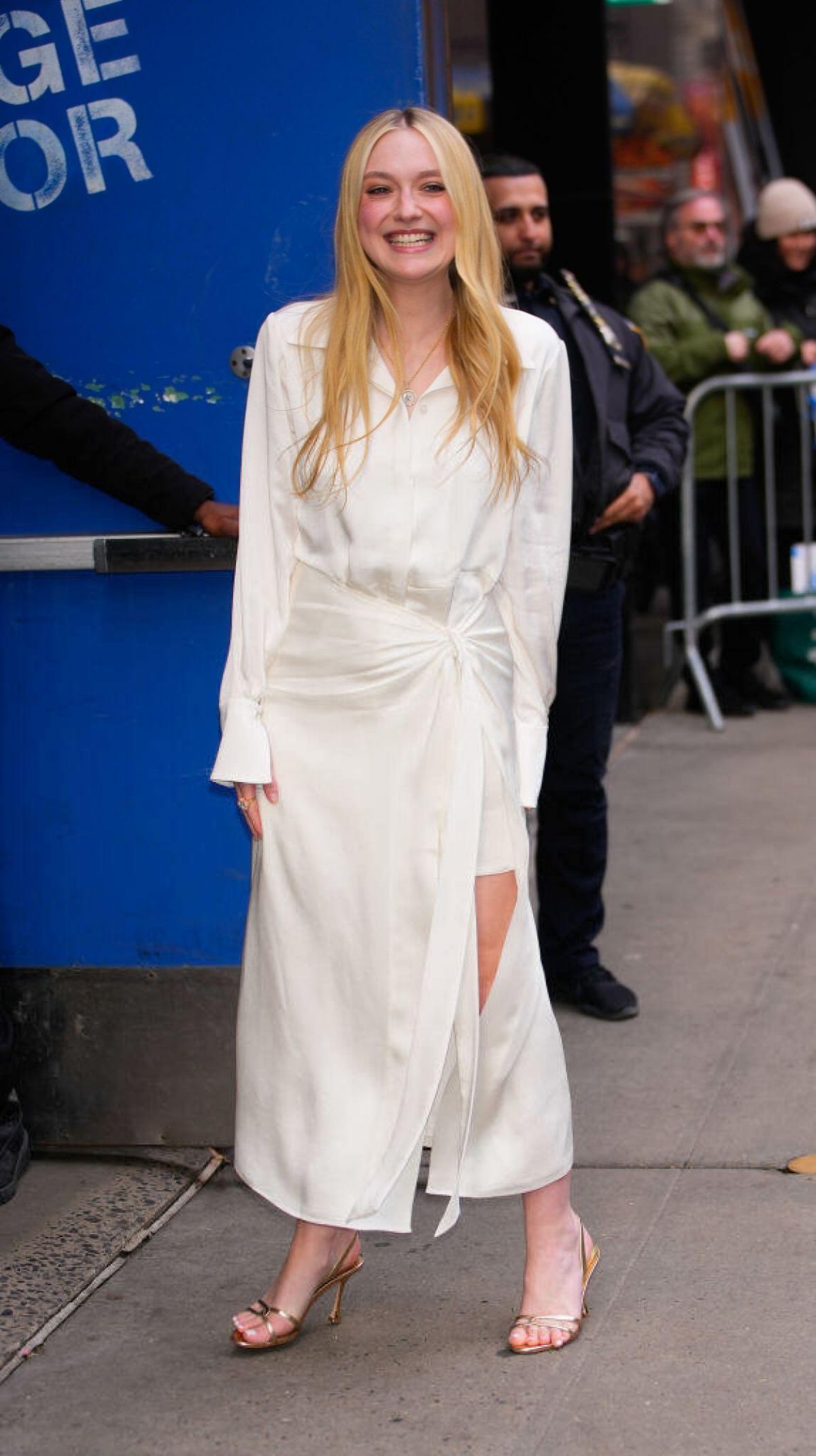 DAKOTA FANNING Arrives at Good Morning America in New York 03/26/2024 ...