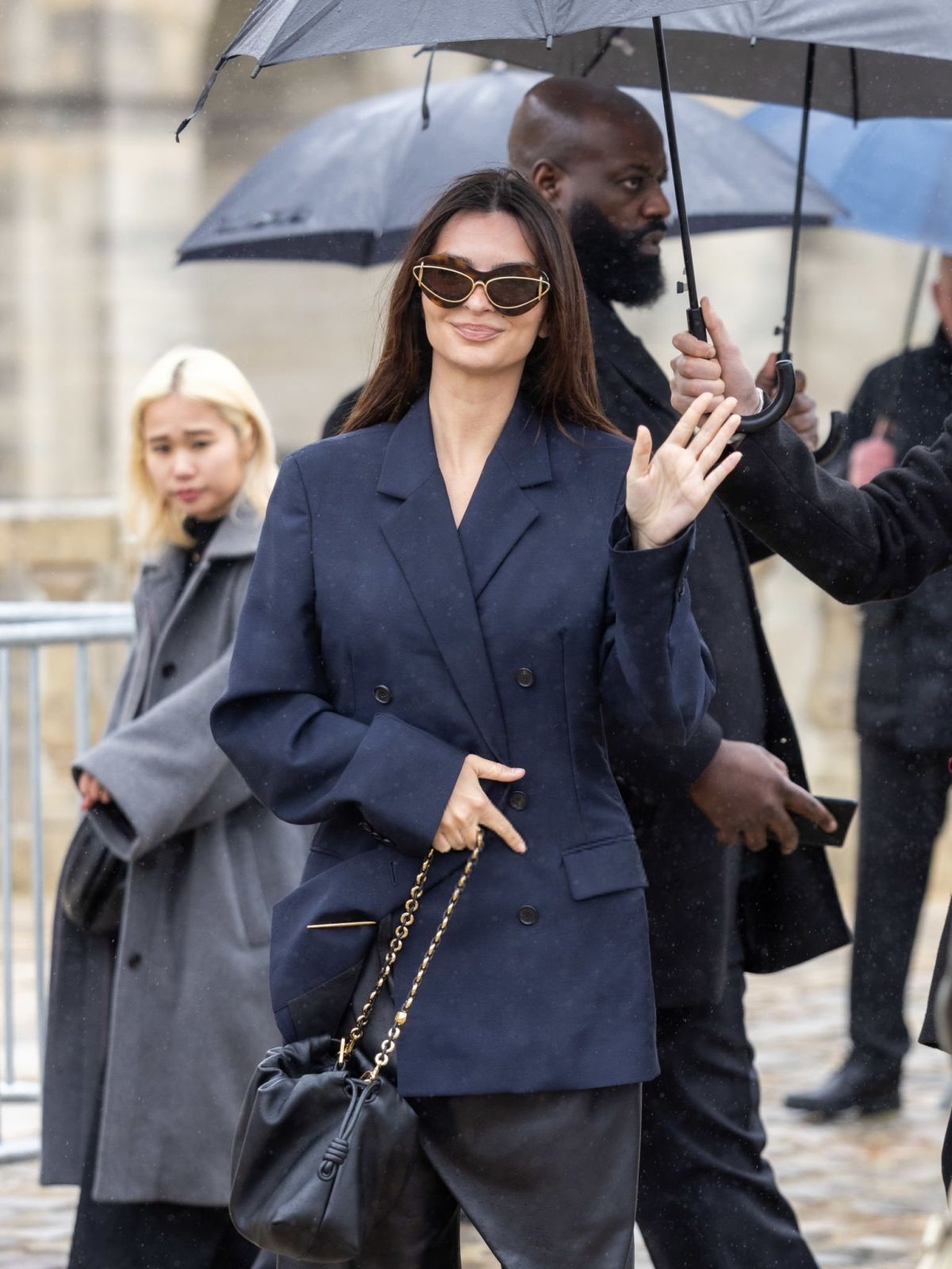 EMILY RATAJKOWSKI Arrives at Loewe Fashion Show at Paris Fashion Week ...