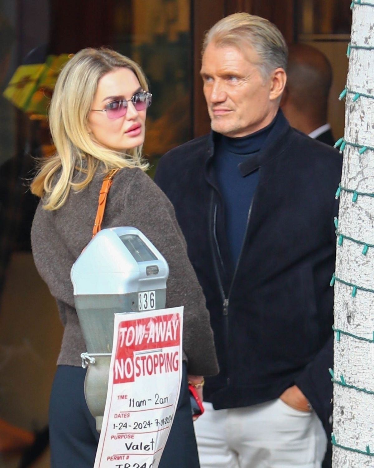 EMMA KROKDAL and Dolph Lundgren Out for Early Dinner at Cipriani in ...