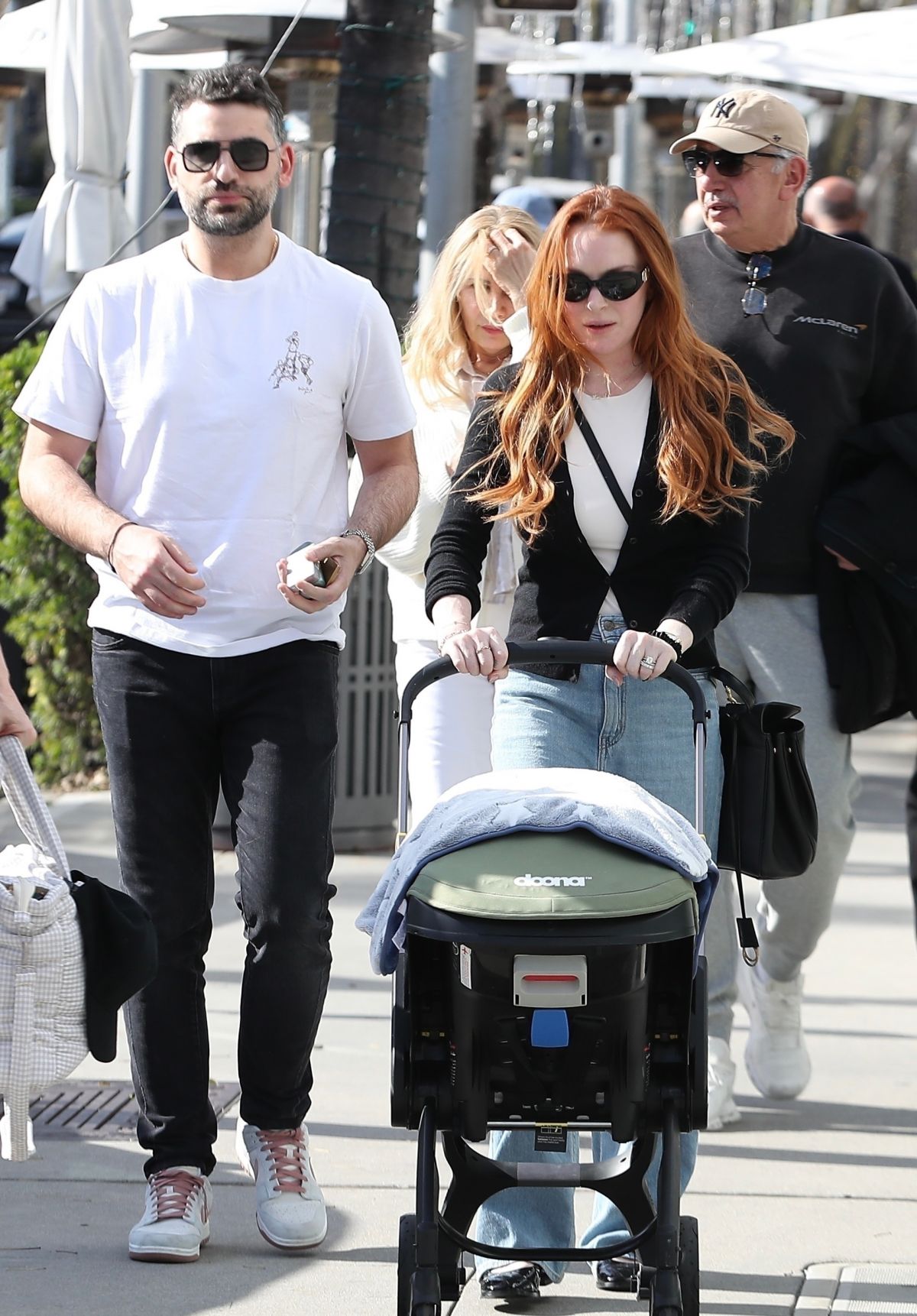 LINDSAY LOHAN Out for a Family Lunch at La Escala in Beverly Hills 03 ...