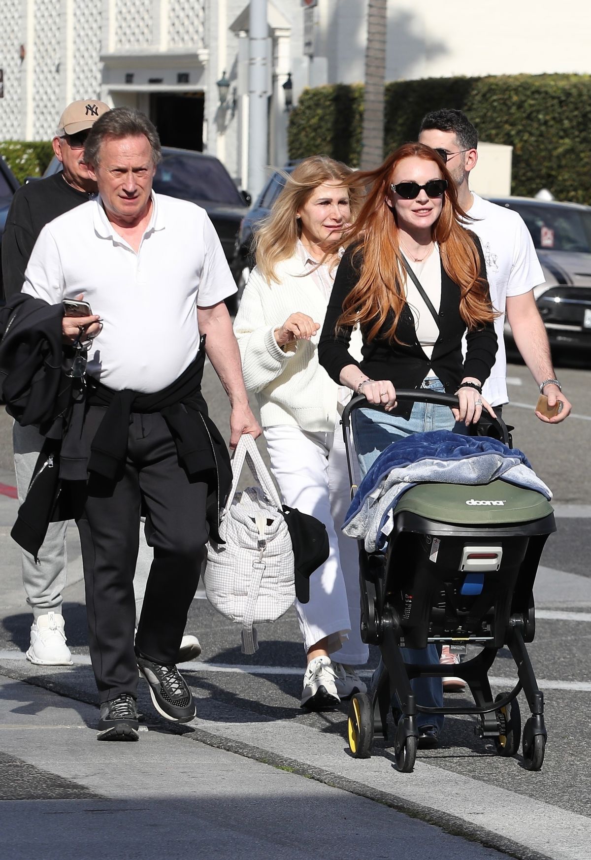 LINDSAY LOHAN Out for a Family Lunch at La Escala in Beverly Hills 03 ...