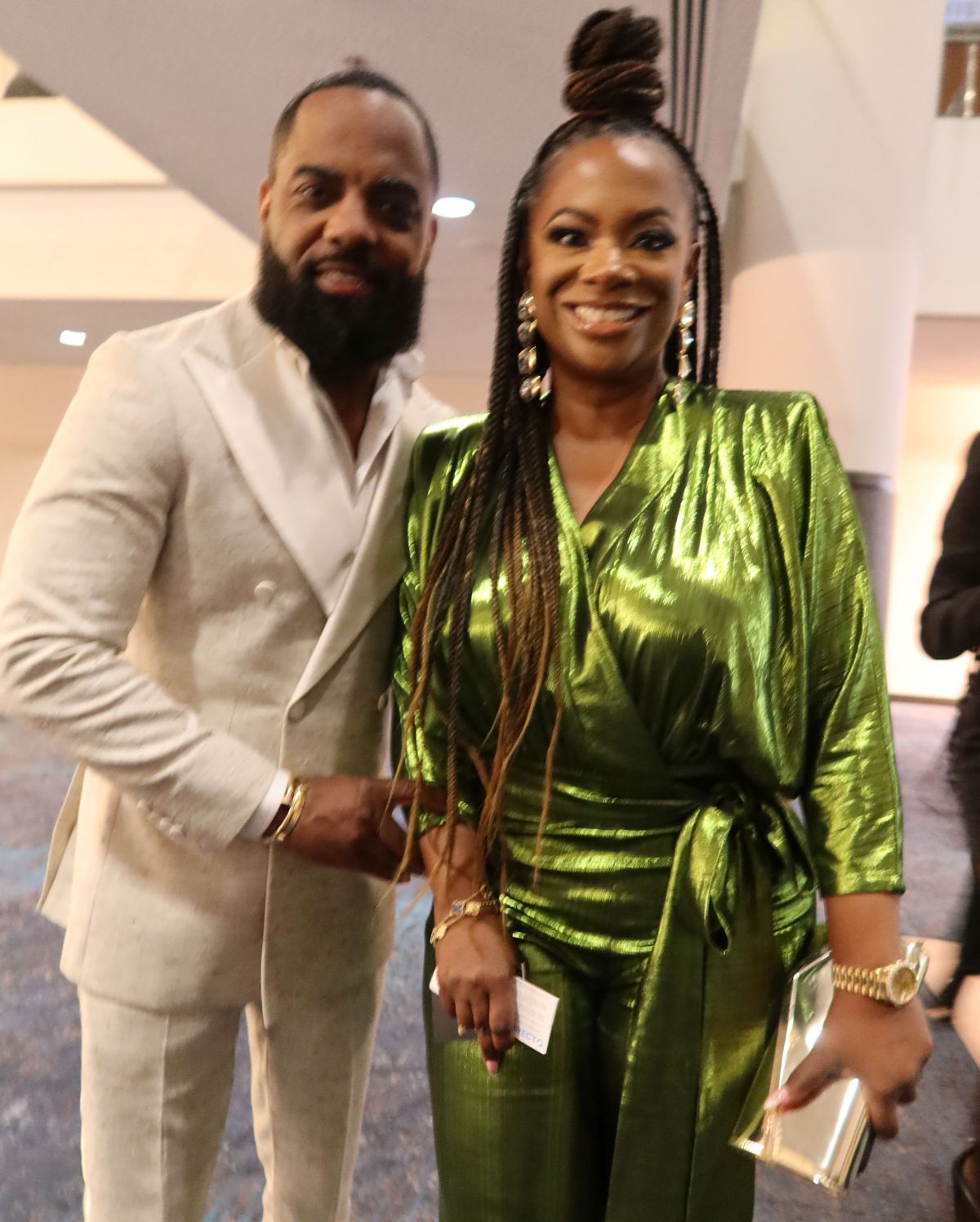 KANDI BURRUSS and Todd Tucker at Marquee Theatre in New York 04/17/2024 ...