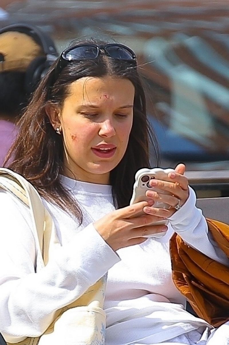 MILLIE BOBBY BROWN Out and About in New York 04/17/2024 – HawtCelebs