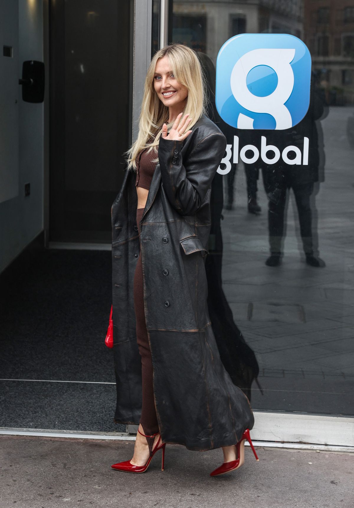 PERRIE EDWARDS Leaves Global Radio Studios in London 04/08/2024 ...