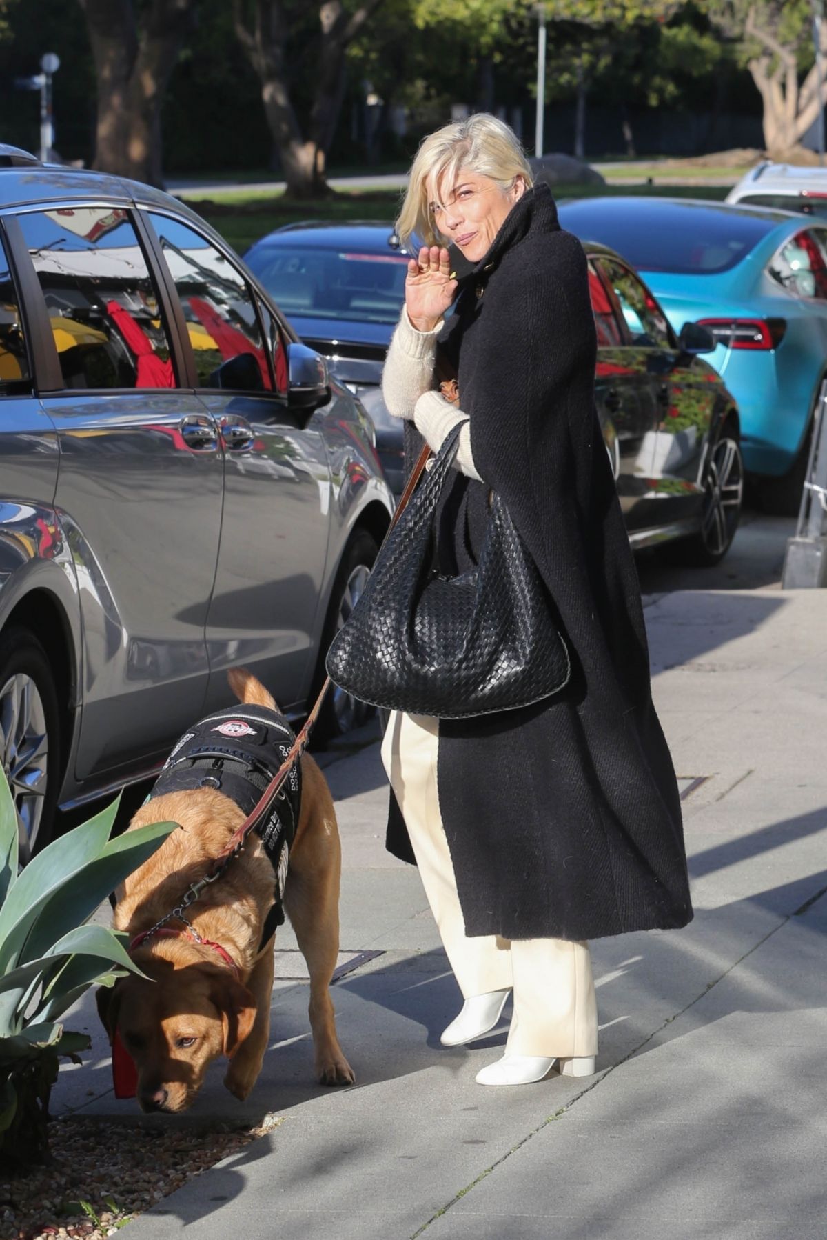 SELMA BALIR Out for Lunch at A Votre Sante in Los Angeles 04/05/2024 ...