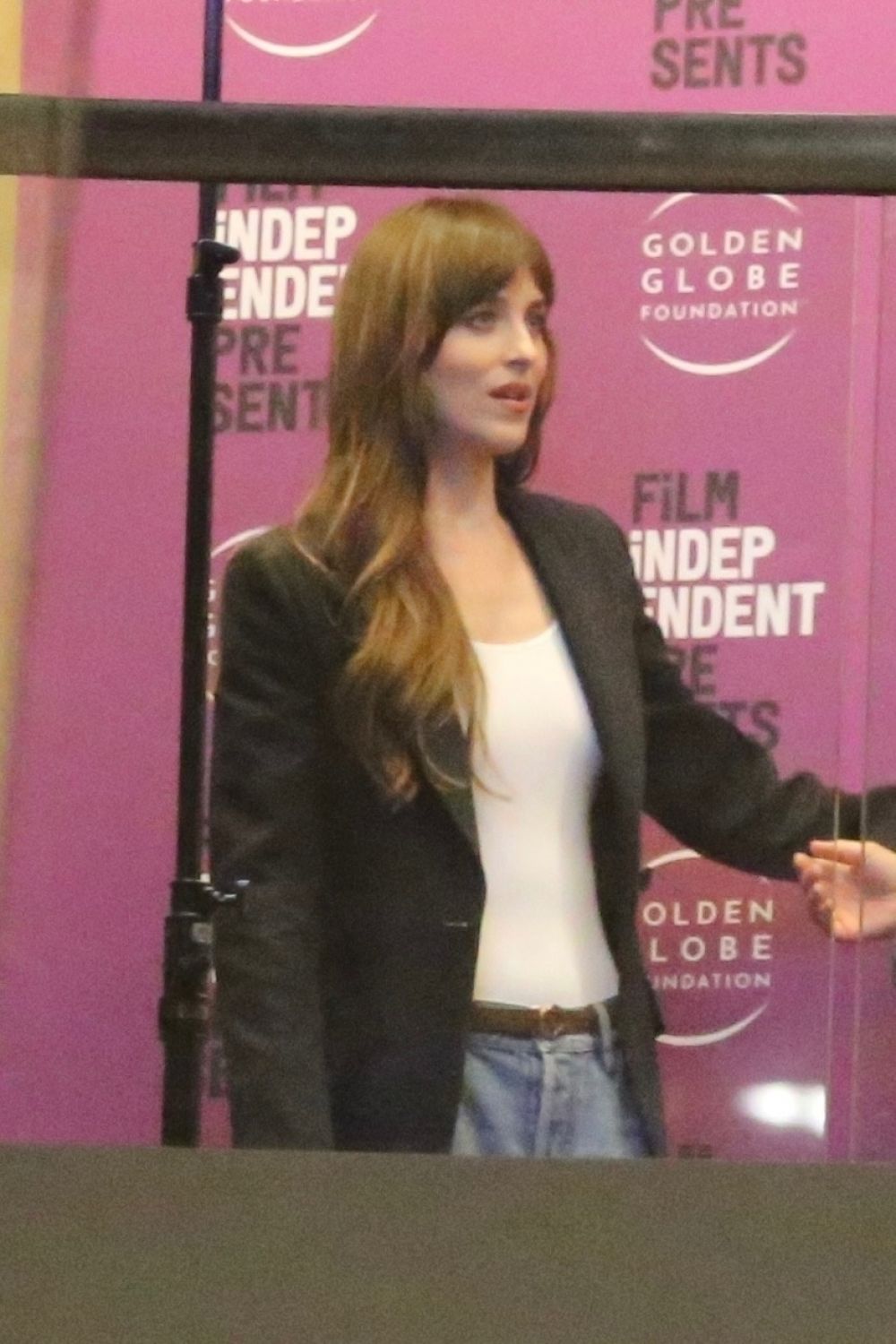DAKOTA JOHNSON and CHRISTY HALL Arrives at Daddio Screening at AMC ...