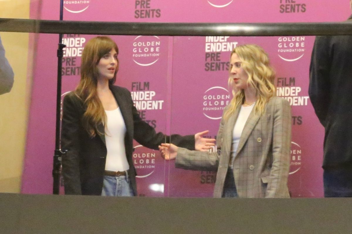 DAKOTA JOHNSON and CHRISTY HALL Arrives at Daddio Screening at AMC ...