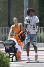DRAYA MICHELE and Jalen Green Out with Their Newborn Baby in West ...