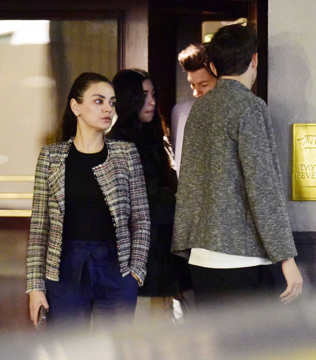 MILA KUNIS and Ashton Kutcher Out for Dinner with Jordan Masterson in ...