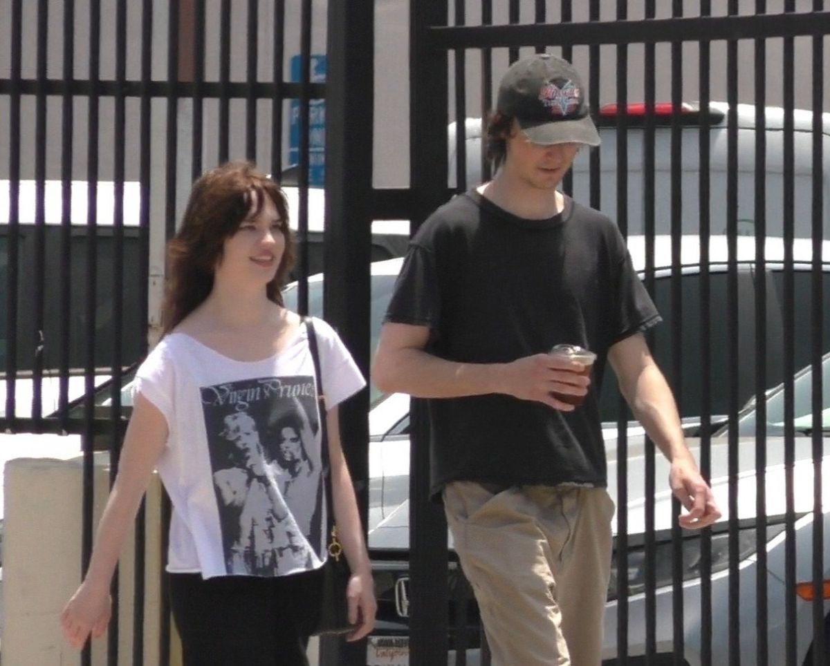 SOPHIE THATCHER and Austin Feinstein Out in Los Angeles 05/31/2024 ...