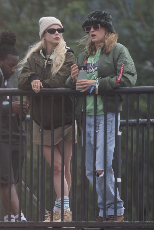 ANYA TAYLOR-JOY and CARA DELEVINGNE at Glastonbury Festival 2024 Sunday ...