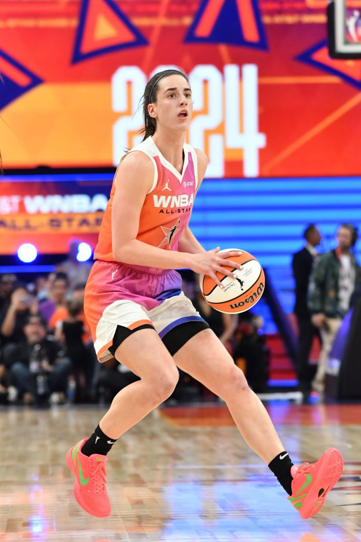 CAITLIN CLARK at 2024 WNBA All-Star Game at Footprint Center in Phoenix ...