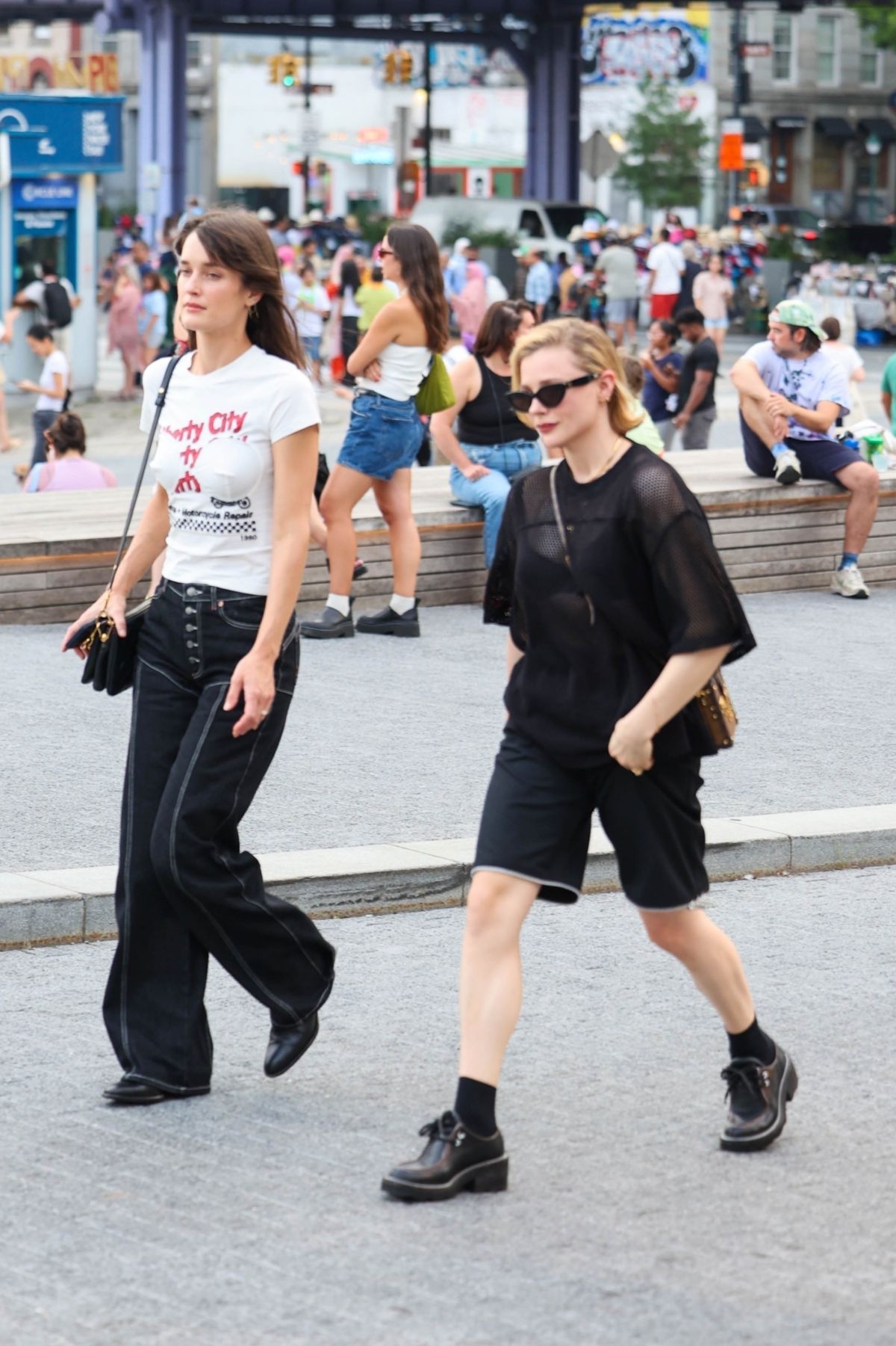 CHLOE MORETZ and KATE HARRISON Arrives at Pier 17 in New York 07/27 ...
