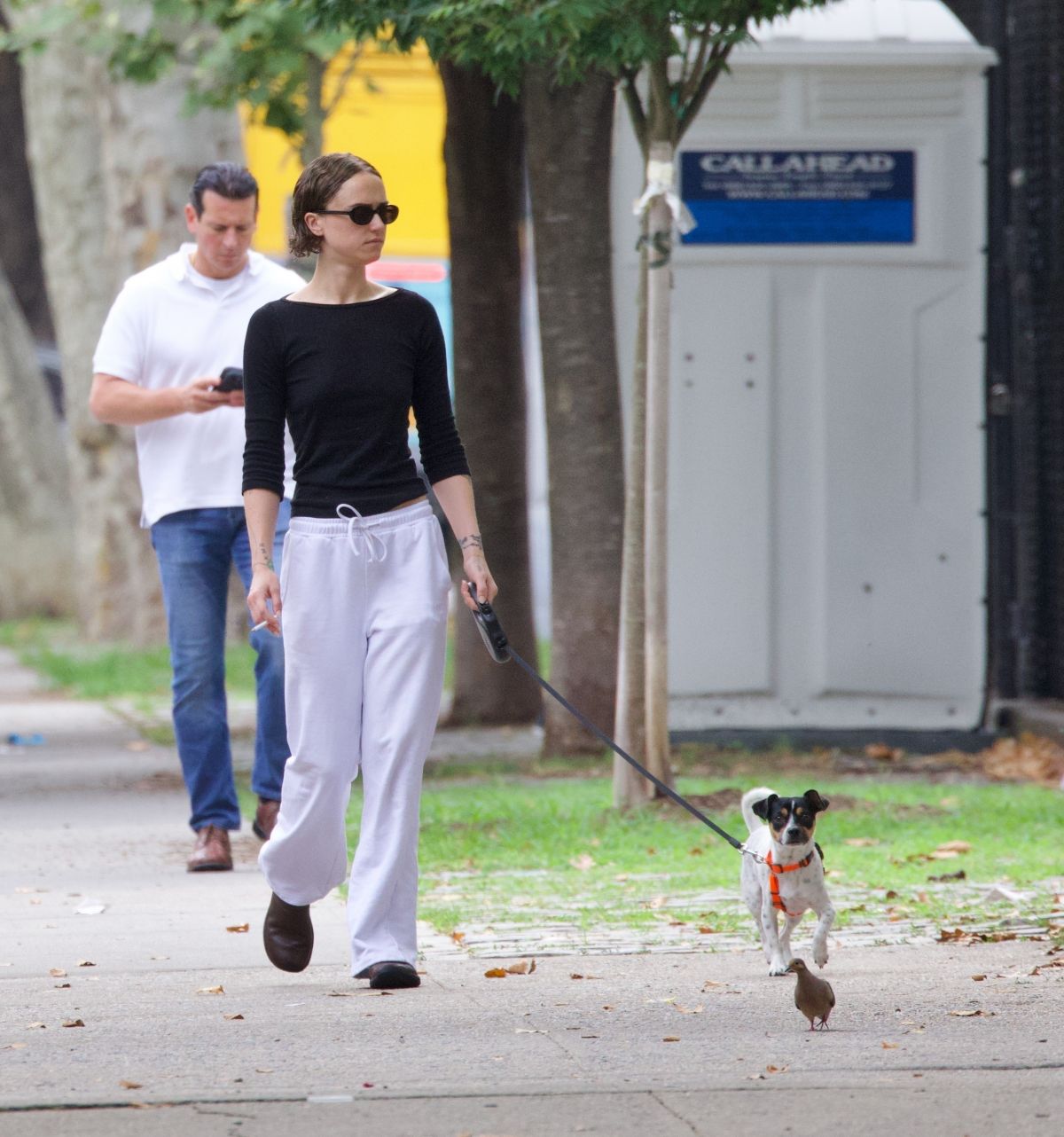 ELLA EMHOFF Out with Her Dog in Brooklyn 07/25/2024 – HawtCelebs