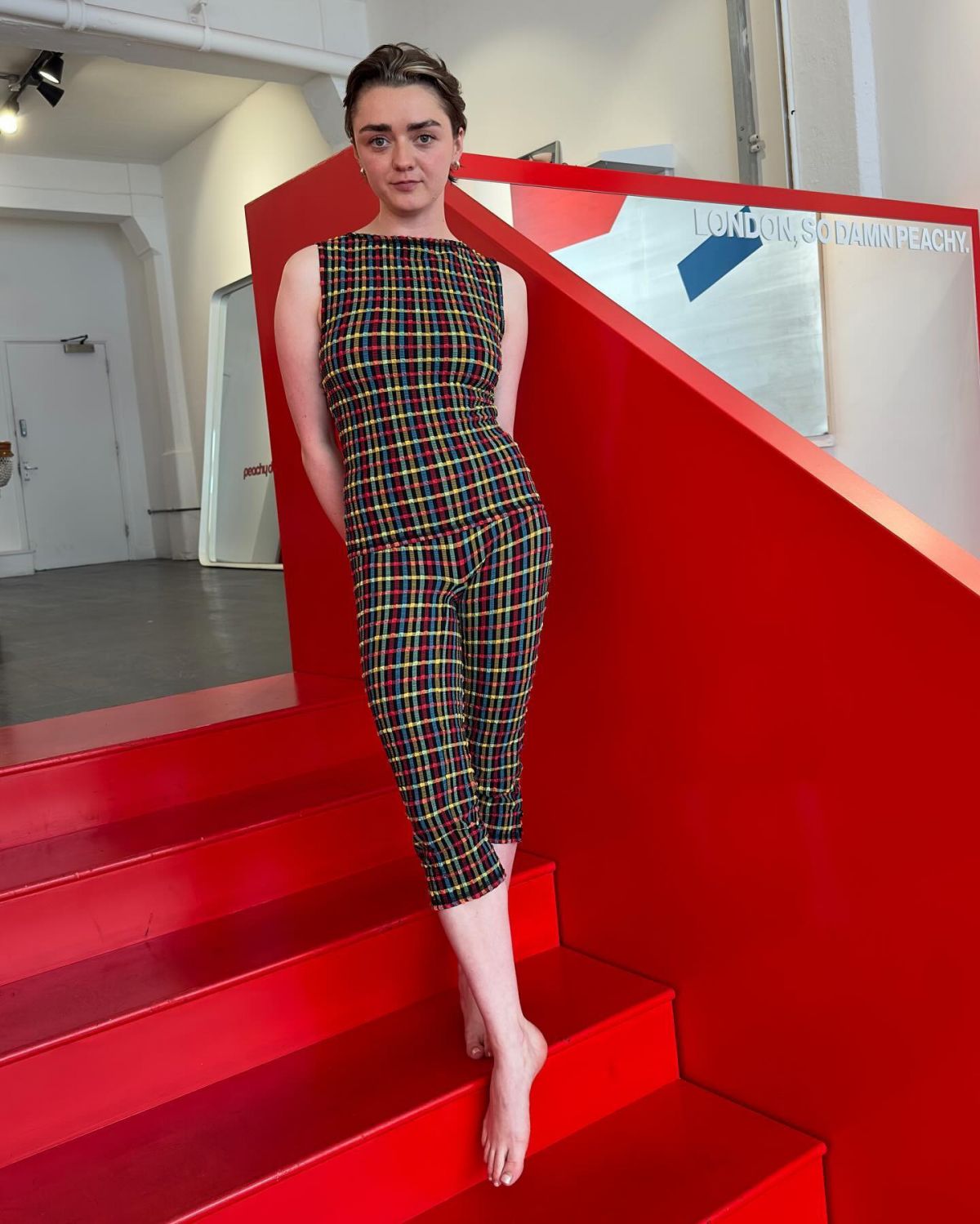 MAISIE WILLIAMS for Peachy Den Campaign, July 2024 – HawtCelebs
