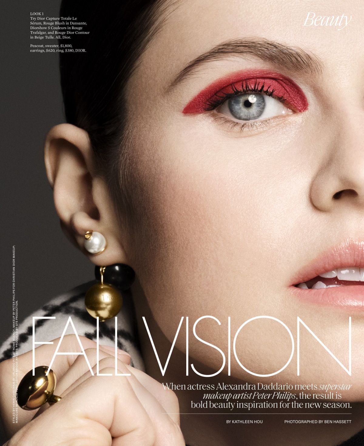 ALEXANDRA DADDARIO for Elle Magazine Beauty Section, September 2024 ...