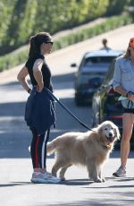 JENNIFER GARNER Out with a Friend and Their Dogs in Brentwood 08/14 ...