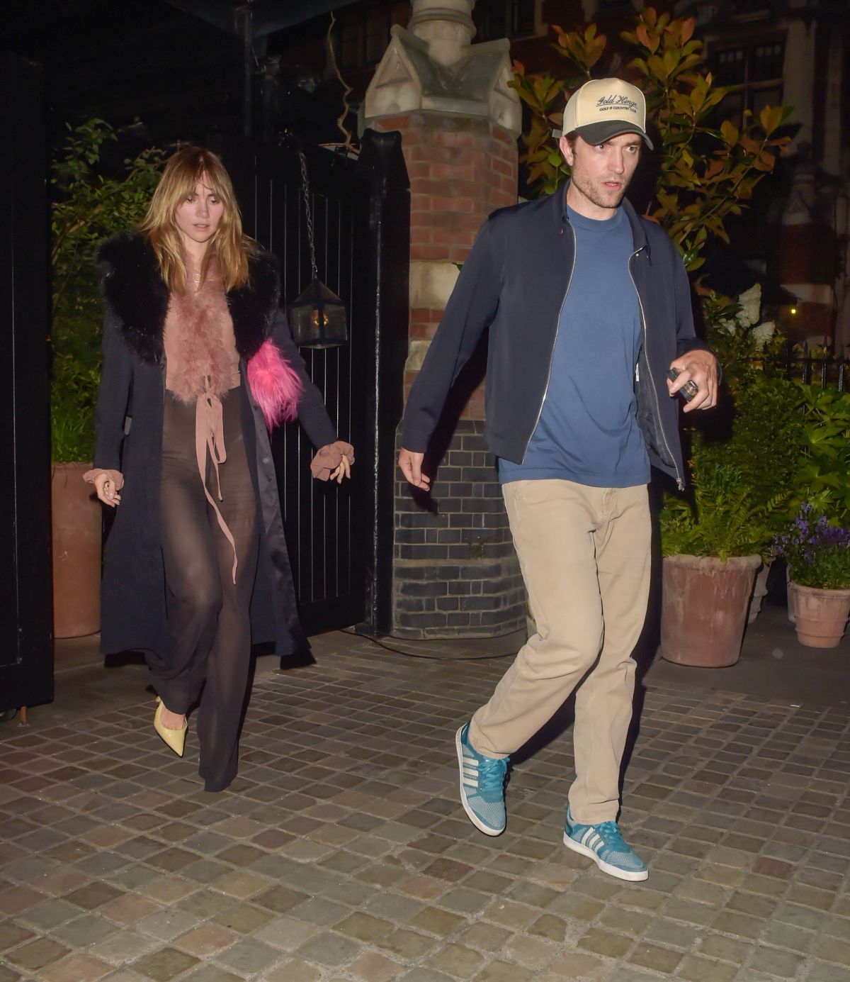 SUKI WATERHOUSE and Robert Pattinson Leaves Chiltern Firehouse in ...