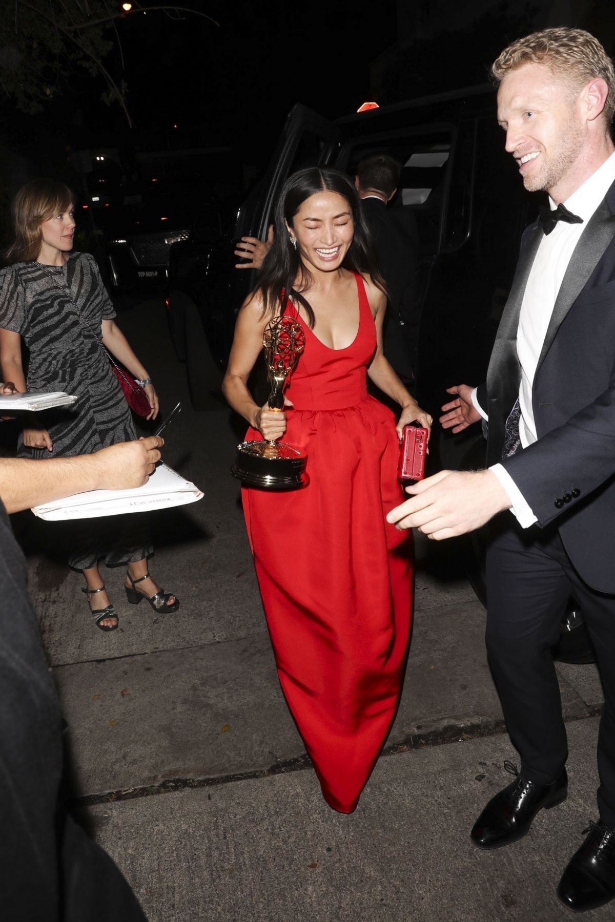 ANNA SAWAI and Brandon Davis Arrives at Lalo Tequila Emmy Afterparty in ...