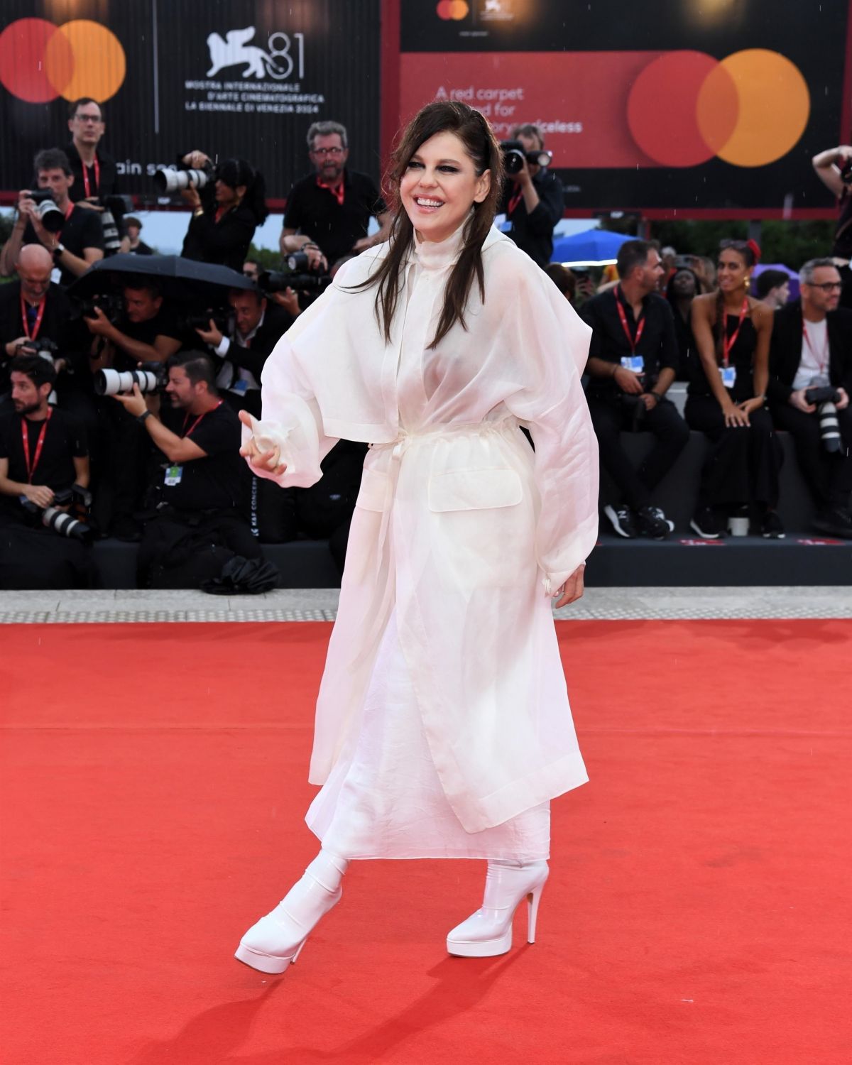 BARBARA RAQUEL PAZ at The Room Next Door Premiere at 81st Venice ...