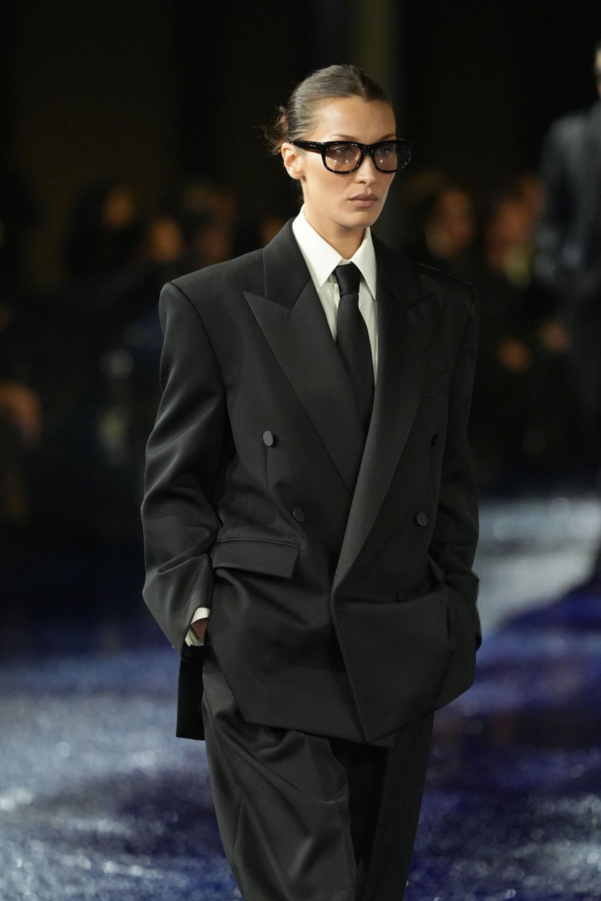 BELLA HADID at Saint Laurent Womenswear S/S25 Runway Show at Paris ...