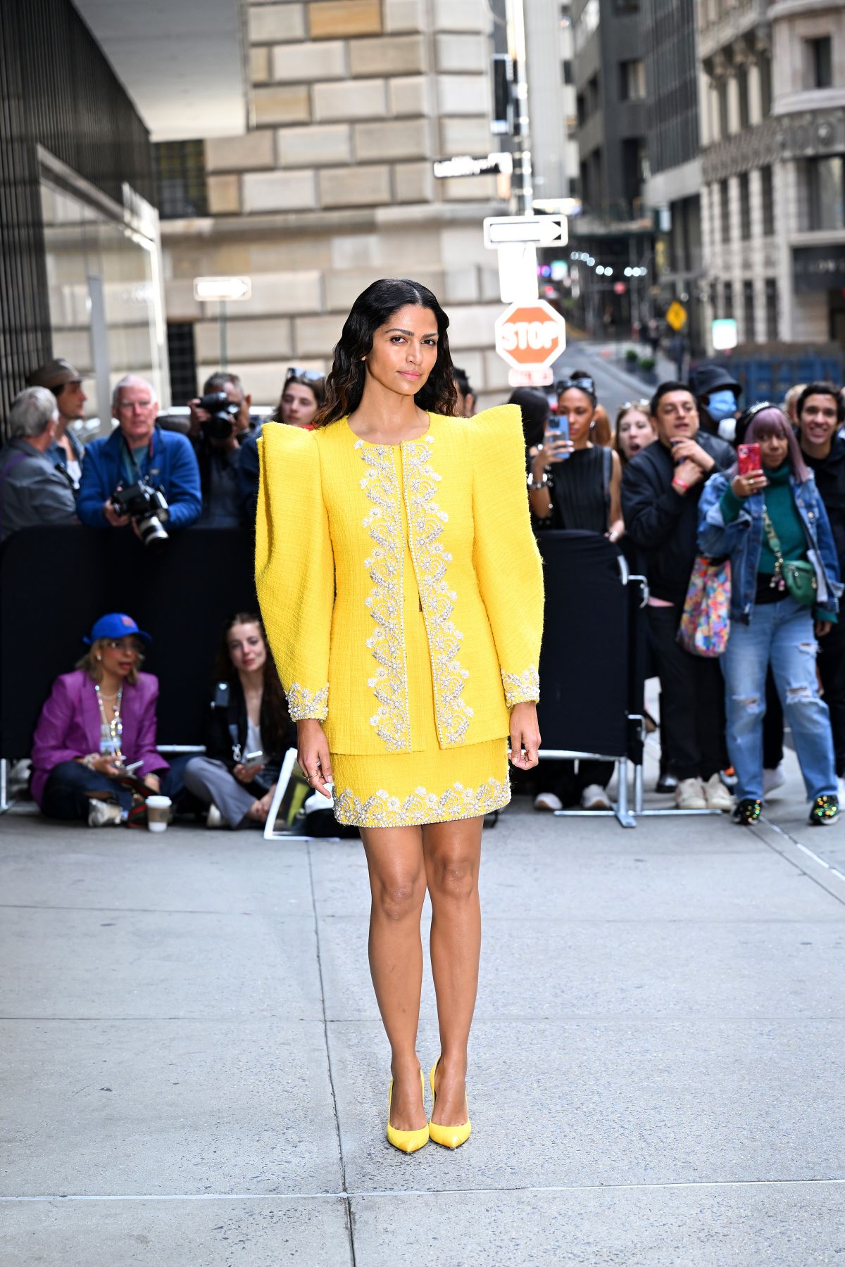 CAMILA ALVES Arrives at Carolina Herrera Spring 2024 Fashion Show at ...