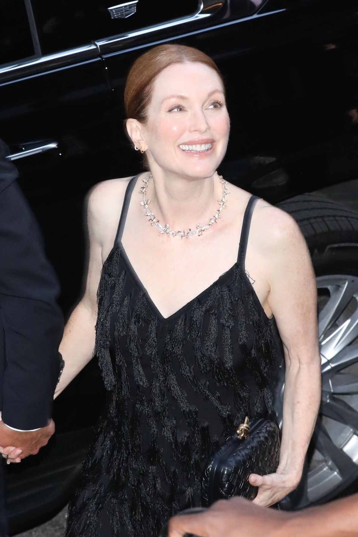 JULIANNE MOORE Arrives at Caring for Women Dinner in New York 09/09 ...