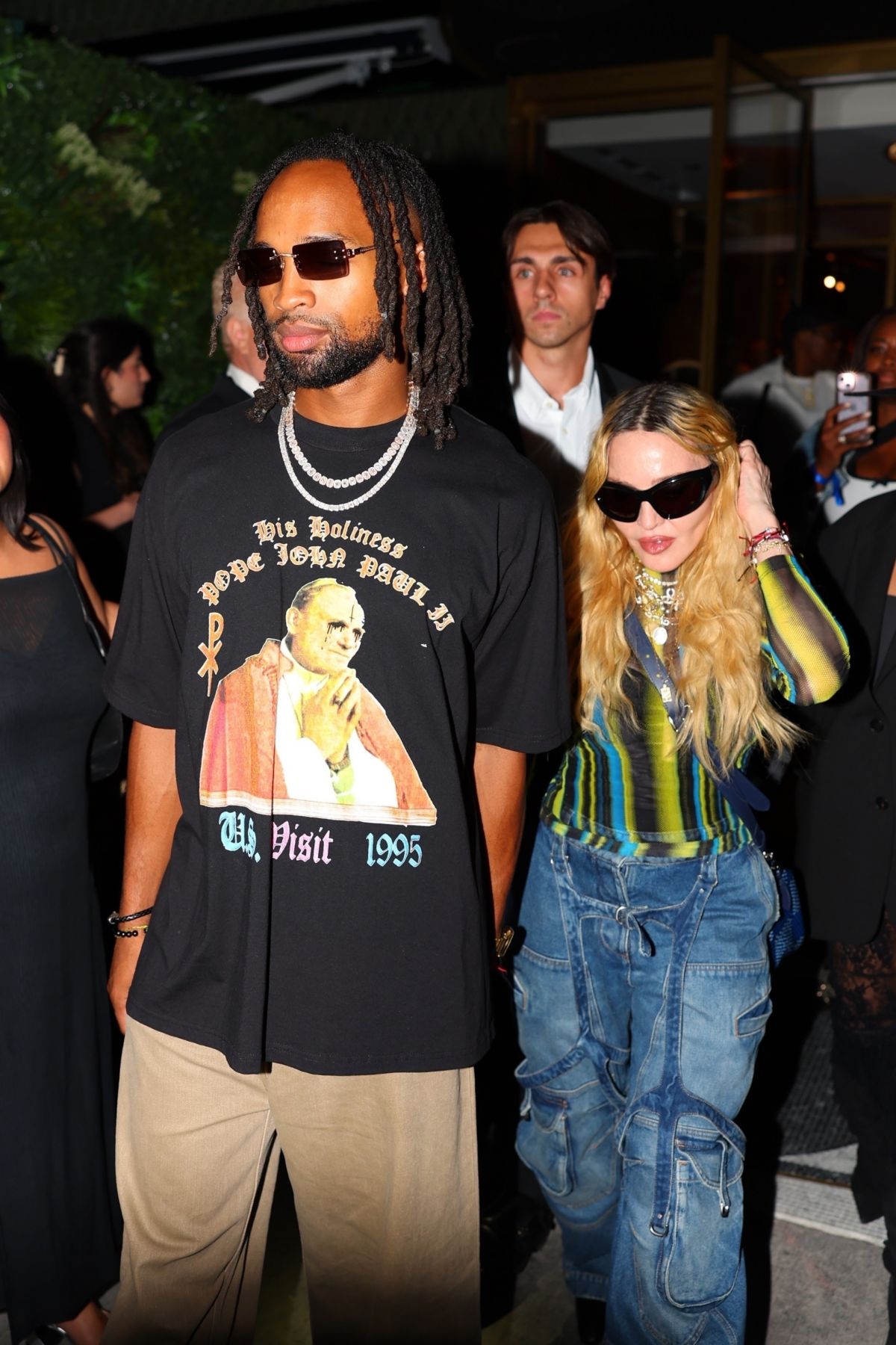 MADONNA and Her New Boyfriend Arrives at Off-White Party at New York ...