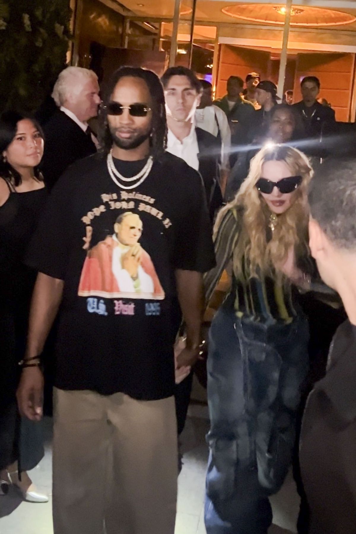 MADONNA and Her New Boyfriend Arrives at Off-White Party at New York ...