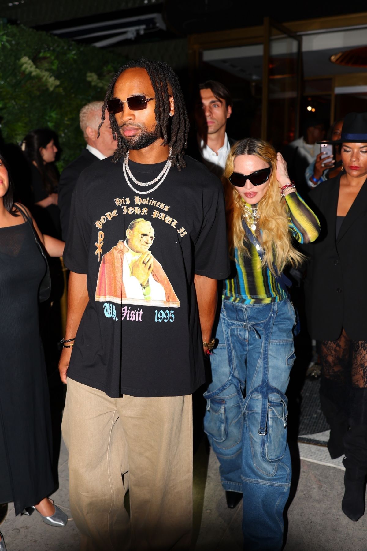 MADONNA and Her New Boyfriend Arrives at Off-White Party at New York ...