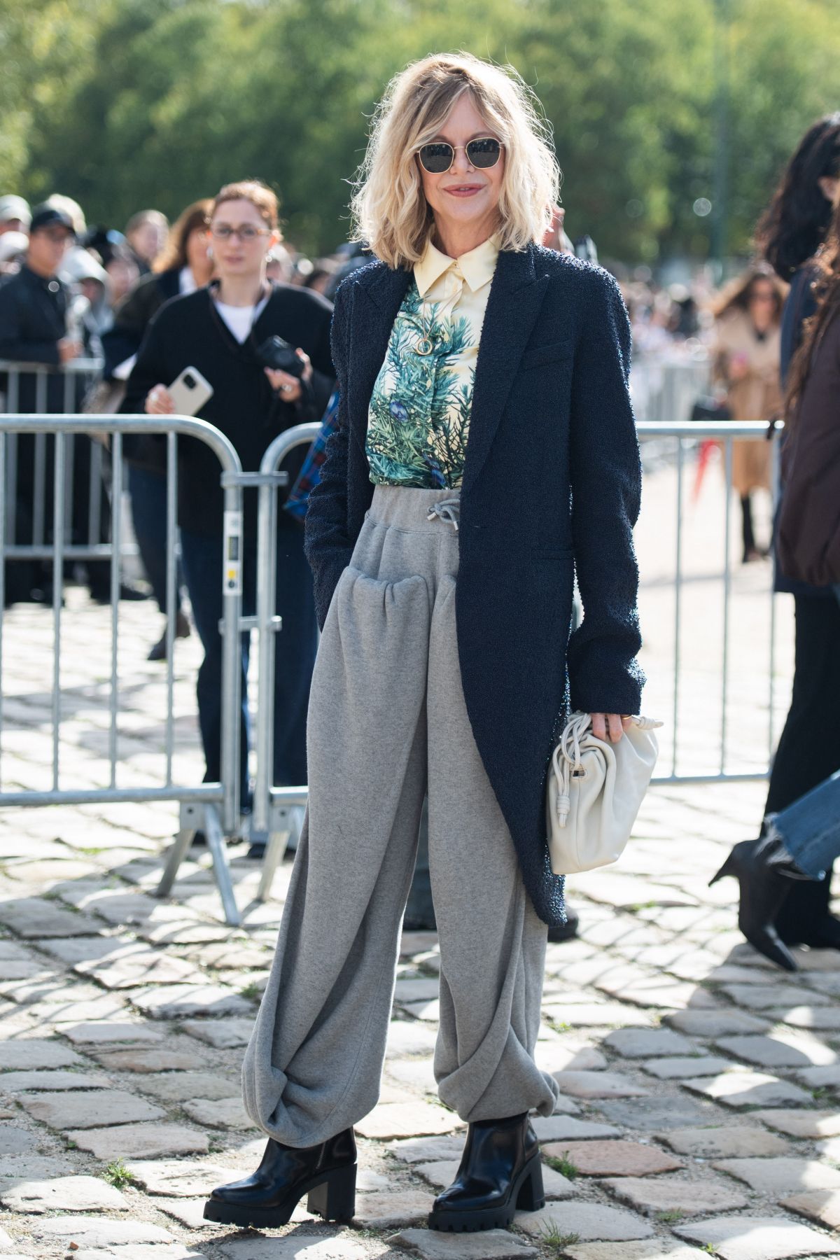 MEG RYAN Arrives at Loewe Show at Paris Fashion Week 09/27/2024 ...