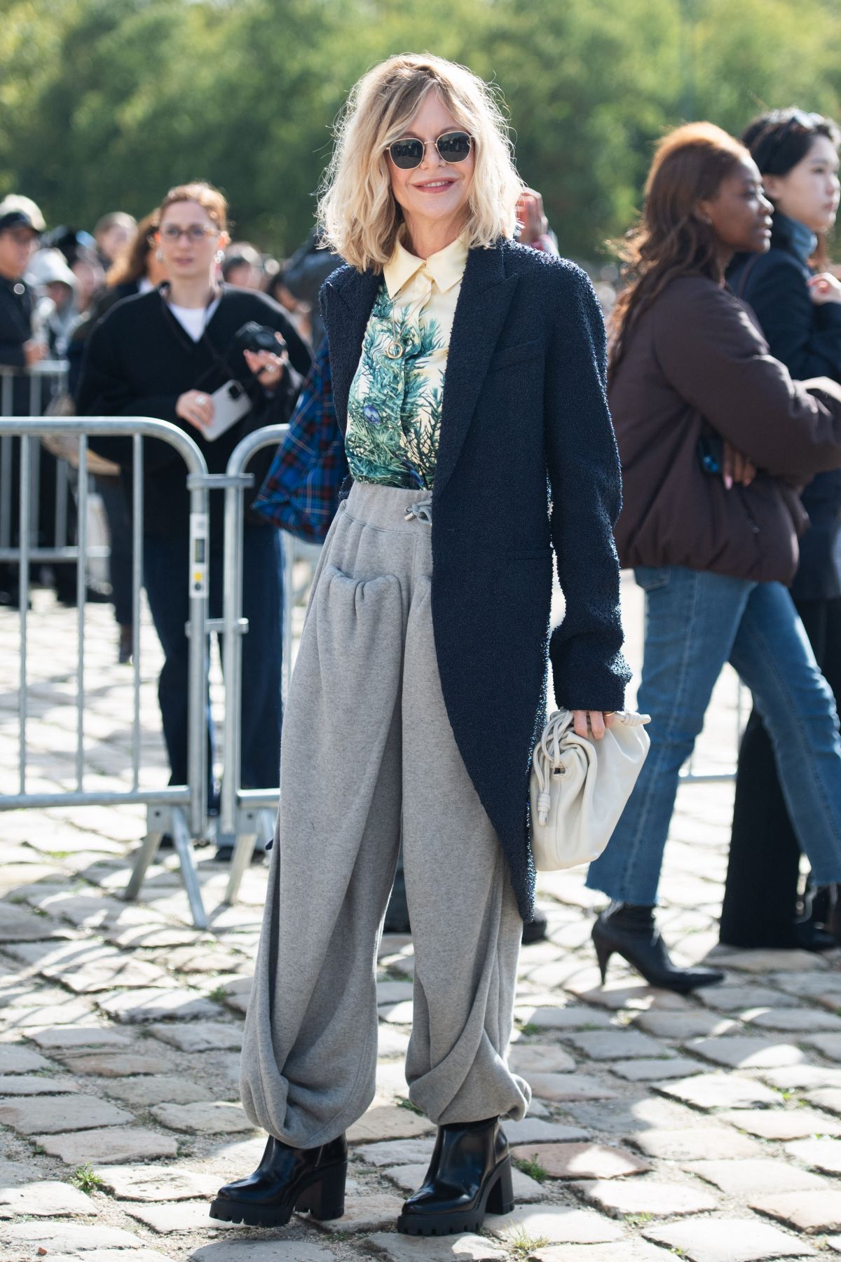 MEG RYAN Arrives at Loewe Show at Paris Fashion Week 09/27/2024 ...