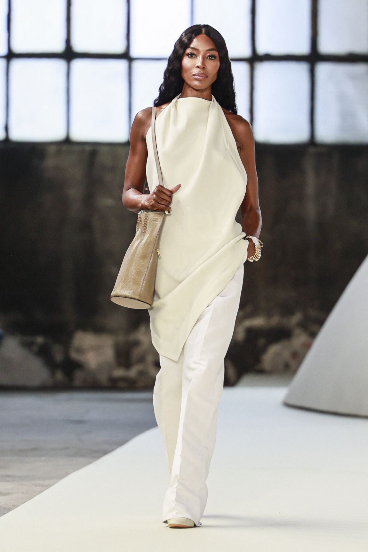 NAOMI CAMPBELL Walks Runway at Tod’s Fashion Show at Milan Fashion Week ...