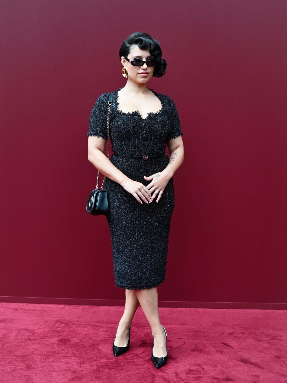 RAYE at Gucci Spring/summer 2025 Show at Milan Fashion Week 09/20/2024 ...