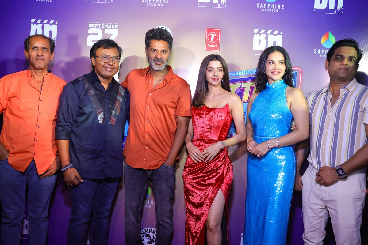 SUNNY LEONE at Launch of Soundtrack of Petta Rap in Chennai 09/19/2024 ...
