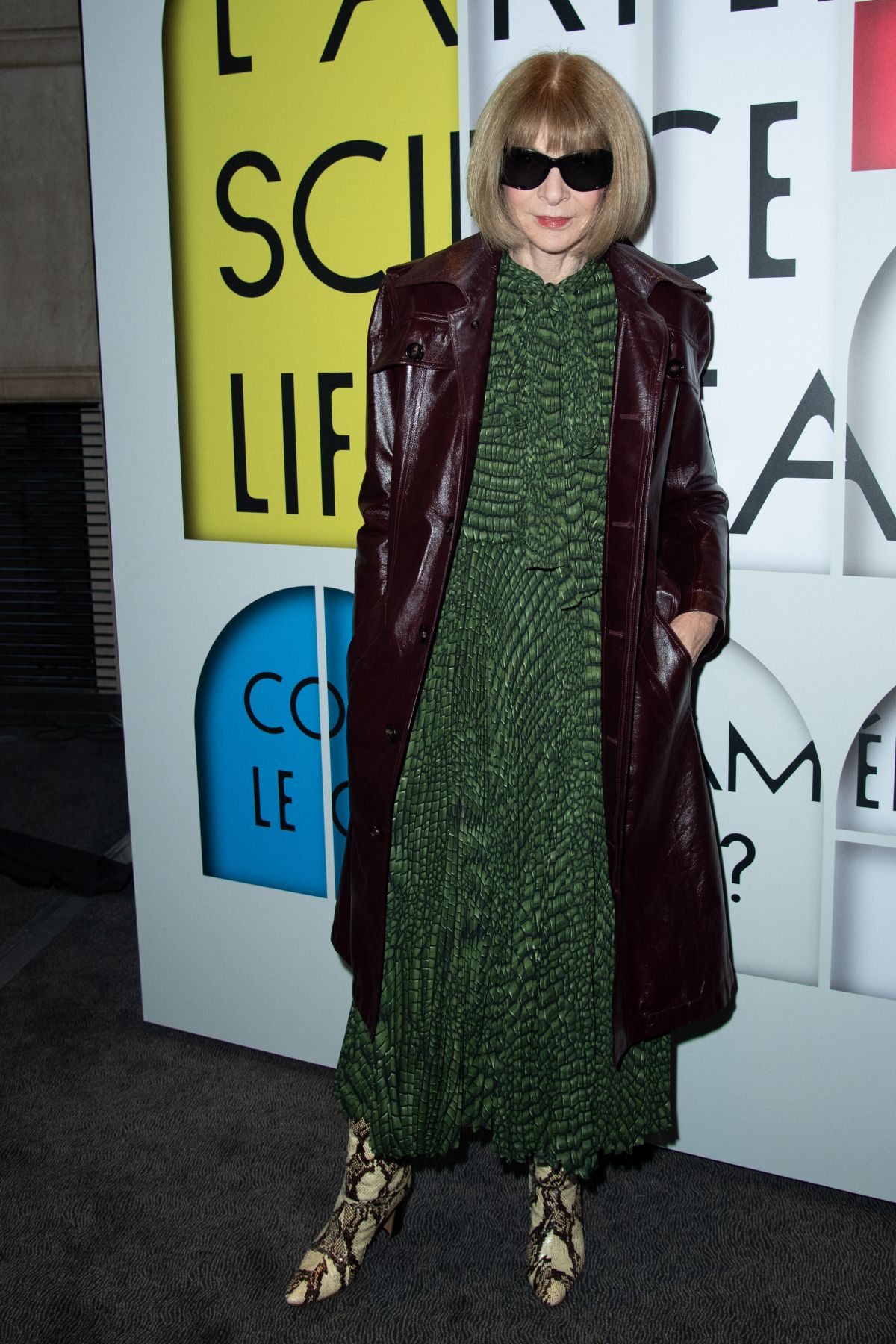 ANNA WINTOUR at Uniqlo Lifewear Exhibition Cocktail in Paris 09/30/2024 ...