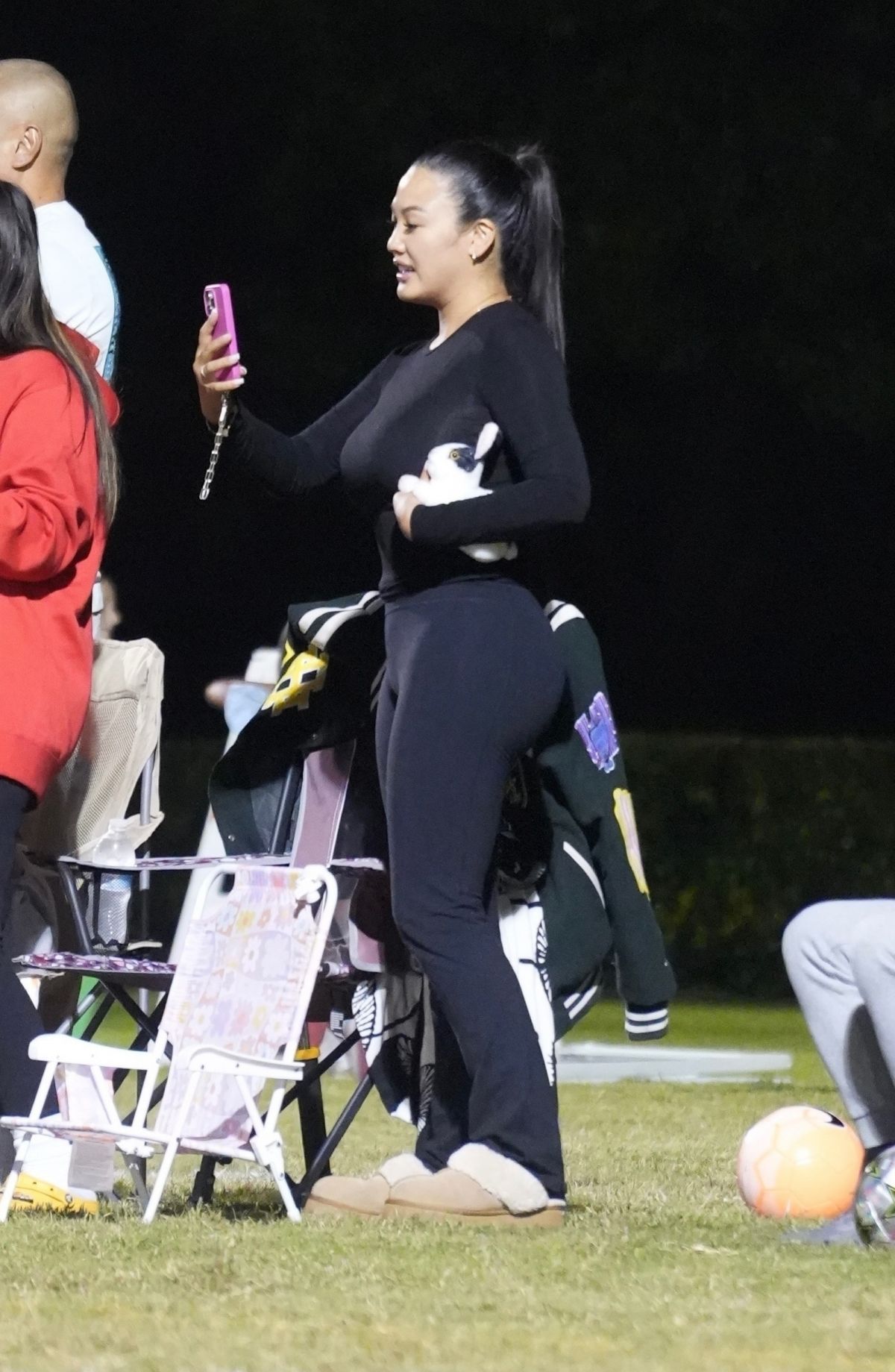 DANA TRAN at a Soccer Game with Their Child in Orange County 10/11/2024 ...