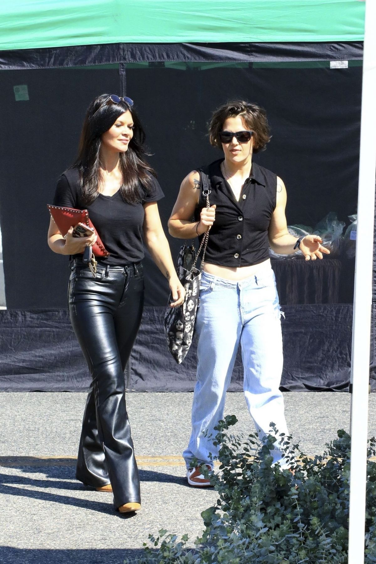 DANIELLE VASINOVA and LOREN HAYES Oyt at Farmers Market in Studio City ...
