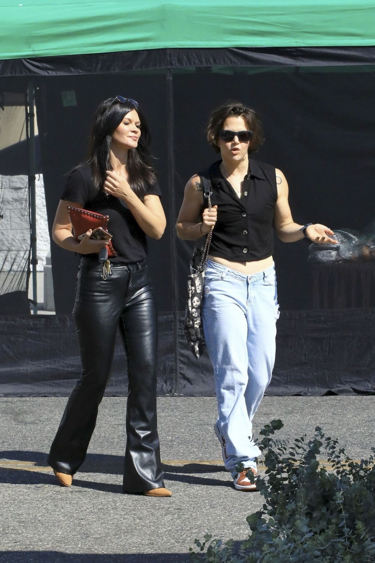 DANIELLE VASINOVA and LOREN HAYES Oyt at Farmers Market in Studio City ...