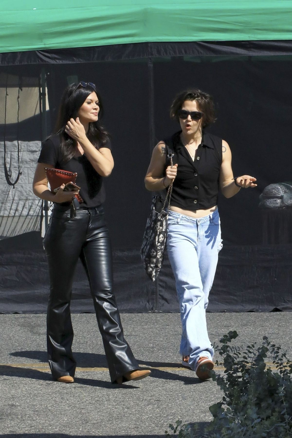 DANIELLE VASINOVA and LOREN HAYES Oyt at Farmers Market in Studio City ...